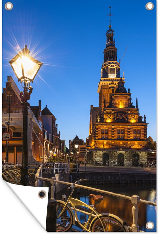 Tuinposter - Tuindoek - Tuinposters buiten - Alkmaar - Fiets - Gracht ...