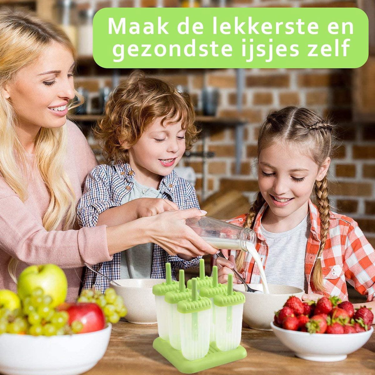 bol.com | VITAMO™ IJslolly Vormen - IJsvormpjes - IJsjeshouder - Zelf ...