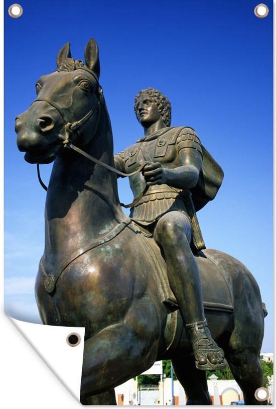 Une statue en bronze d'Alexandre le Grand affiche de jardin 60x90 cm ...