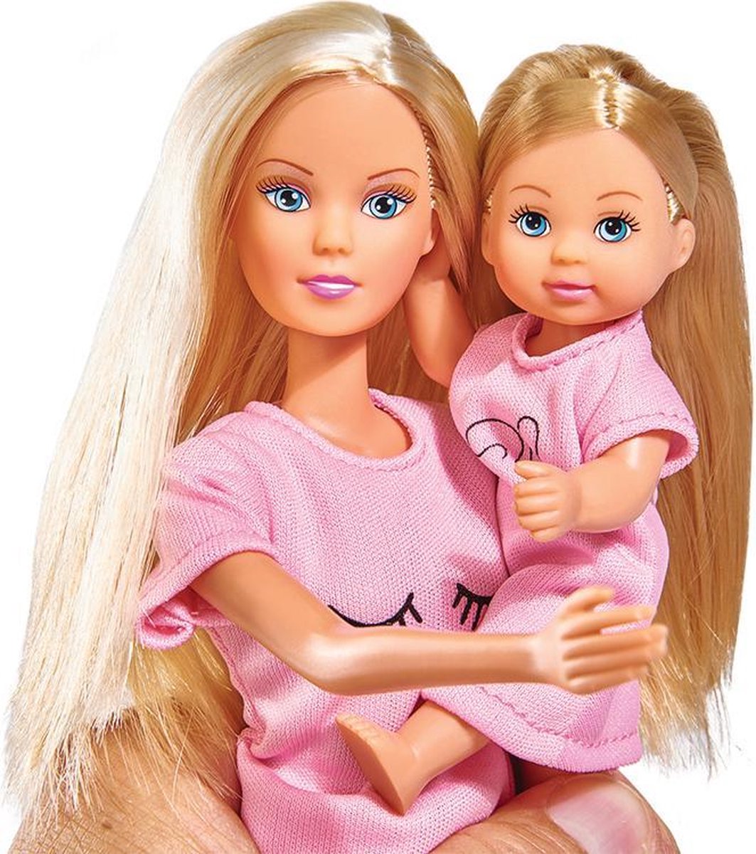 Simba Steffi love Bed time - Steffi pop (29cm) incl. klein zusje en ...