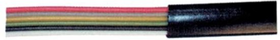 6-aderige Telefoonkabel - Plat - CCA - 100 meter - Zwart | bol.com