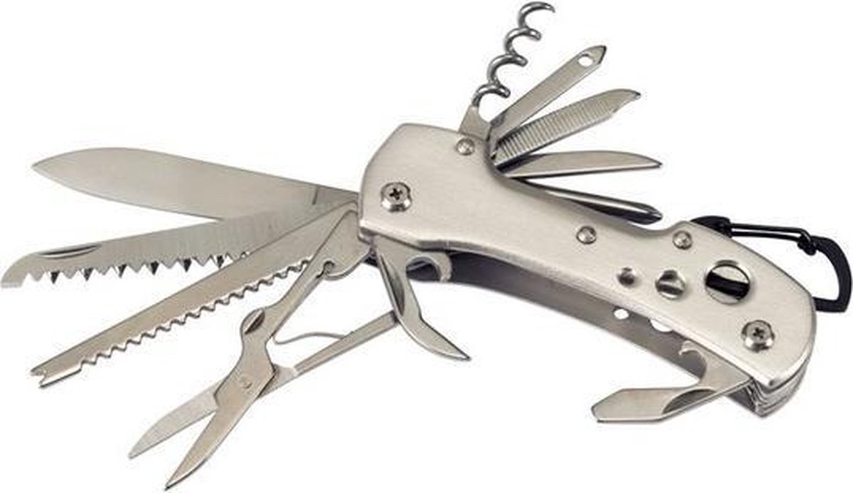 RVS zakmes zilver 12 functies - Multitool 12 functies - Voordelige zakmessen | bol.com