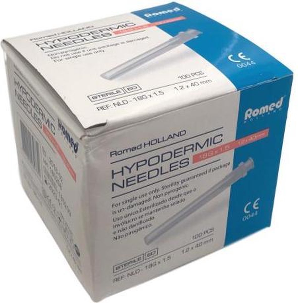 Romed 100st injectienaalden 18G x 1.5 | bol.com