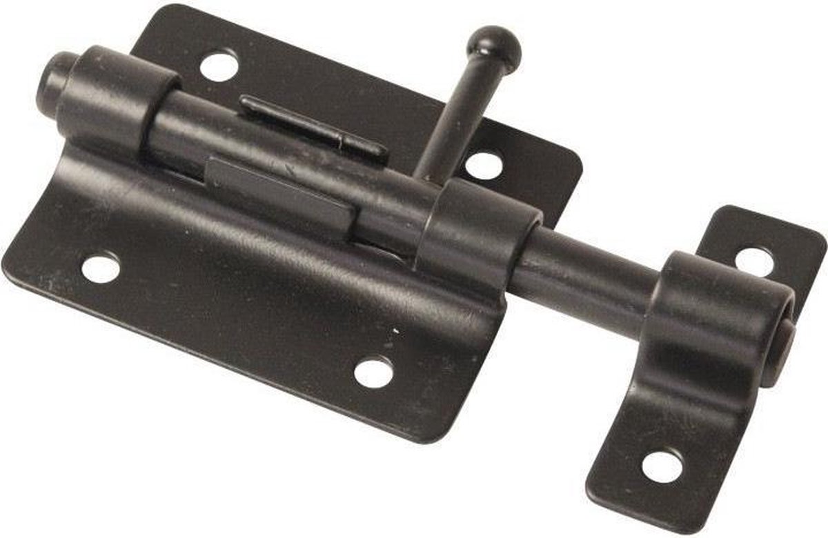 Grendel / schuif zwart 6,5 x 5 cm - heksluitingen - profielgrendels ...