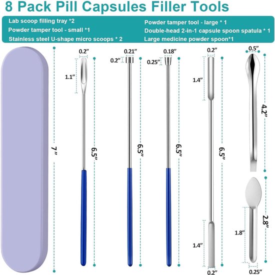 6 Pack Vulmachine Capsule Kits - Lab Supplies voor Lege Pil Capsules ...