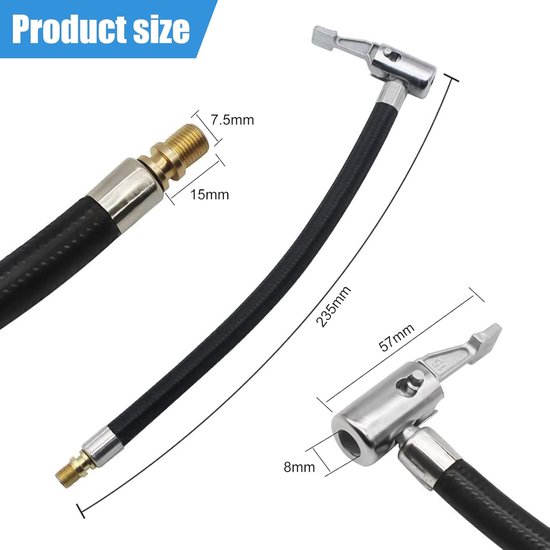 20 cm auto-inflator slang voor autobanden - duurzame en flexibele ...