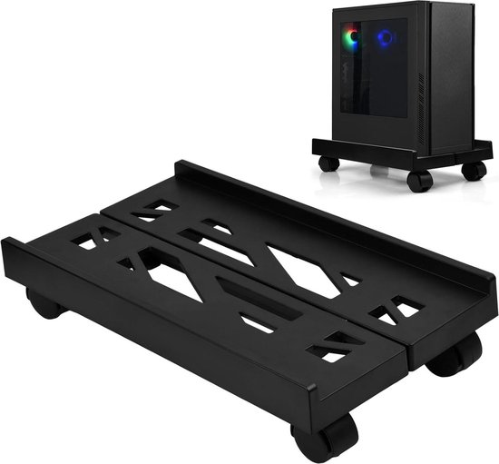 PC Toren Houder met Rolling Caster Wielen en Verstelbare Mobiele CPU ...