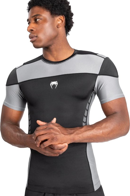 Venum Tempest Rash Guard Compressieshirts Zwart Grijs - XXL | bol