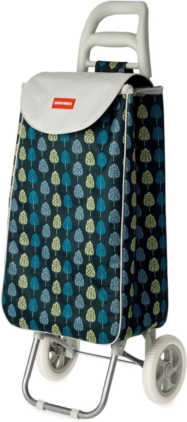 Woodland Shopping Trolley op wielen - 45L enorme capaciteit - elegante en opvouwbare... | bol