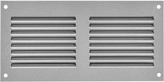 Metalen rooster 200x100mm grijs - MR2010P | bol