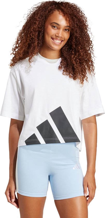 adidas Sportswear Essentials Big Logo Boyfriend T-shirt - Dames - Wit- M | bol