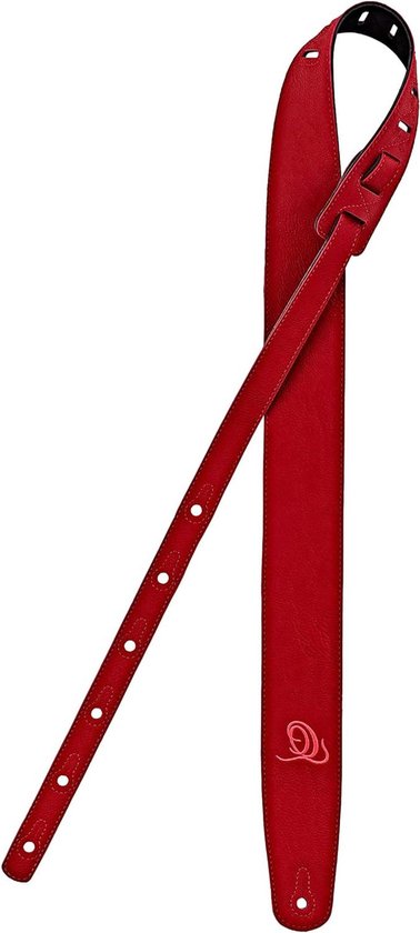 Verstelbare gitaarriem - Vegan Series - rood - voor akoestische en ...