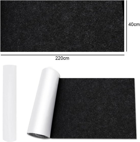 Zelfklevend vilt - 2 mm - rol meubelglijders - vilt voor stoelen - 40 x ...