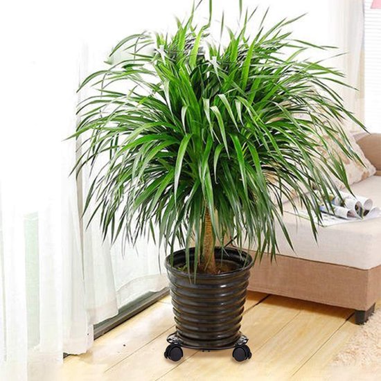 Plant Caddy met Wielen - Heavy Duty Metalen IJzer - Potplant Stand ...