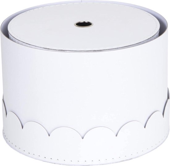 Set van 2 ronde opbergdozen met deksel - wit - kleding speelgoed ...