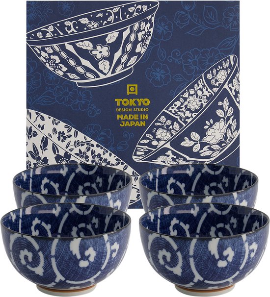 Tokyo Design Studio - Mixed Bowls - Kommen Set - Set Van 4 Stuks - 13 ...