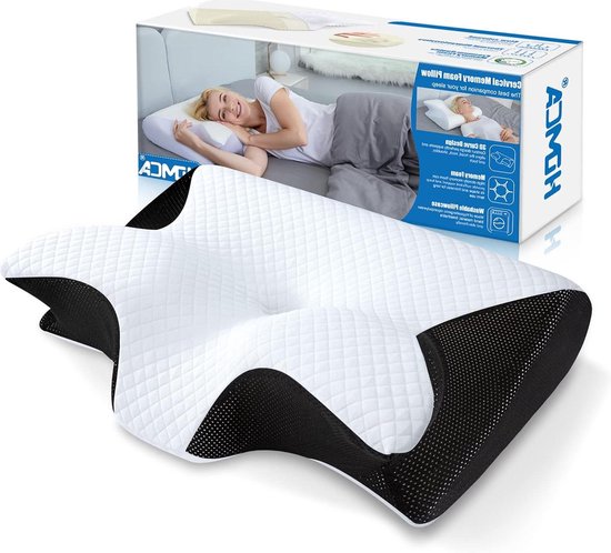 Ergonomisch Traagschuim Nekkussen voor Rug-, Zij- en Buikslapers - Orthopedisch... | bol