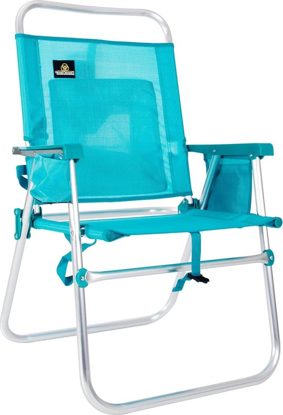 Opvouwbare strandstoel Azahar 28082 - stevig en comfortabel - turquoise ...