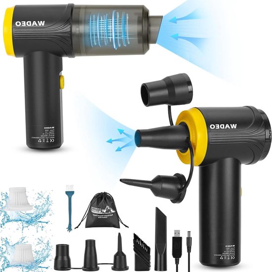 Draadloze mini-handstofzuiger met luchtpomp - multifunctionele 3-in-1 ...