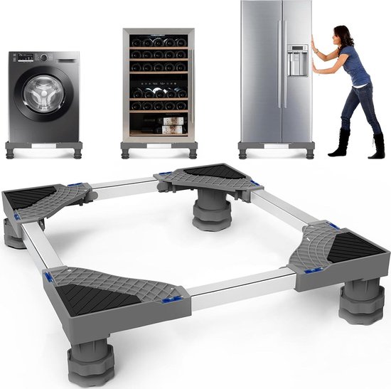 Verstelbaar onderstel voor wasmachine, koelkast en droger - 4 poten ...