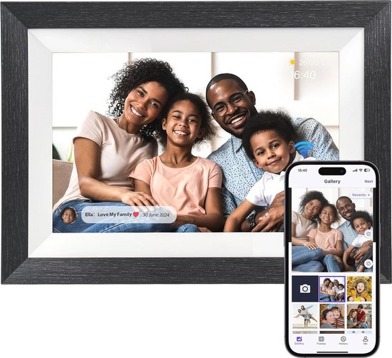 10,1 inch Wi-Fi Digitale Fotolijst met HD IPS-Touchscreen en 32 GB ...