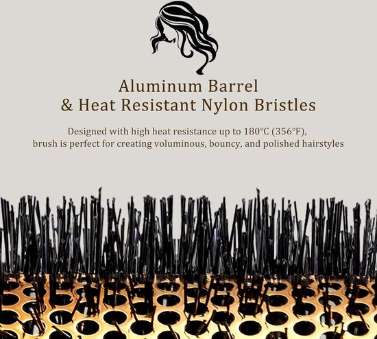 Ontwarrende Haarborstel Voor Krullend Haar - Anti-Trekborstel Voor ...