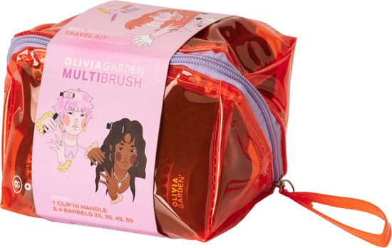 Olivia Garden Travel Brush - Multibrush Kit - 4 verwisselbare borstels ...