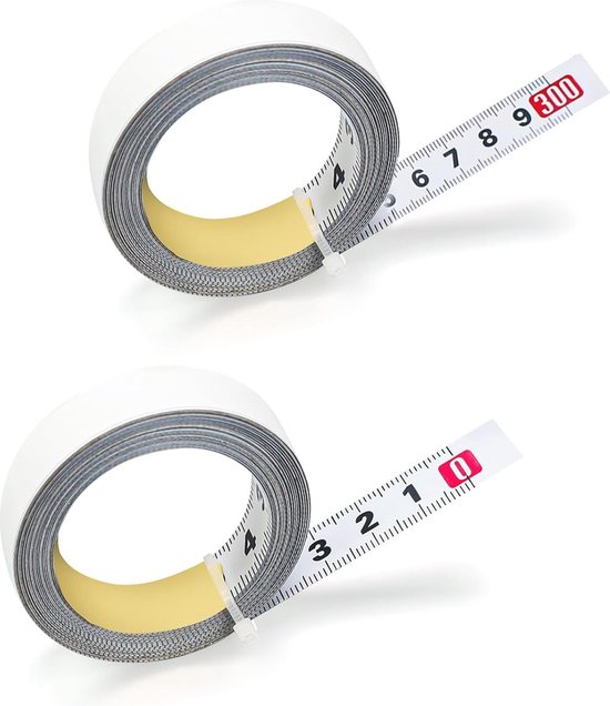 Zelfklevend Meetlint 3m - 2 Stuks Plakband voor Nauwkeurig Meten van ...