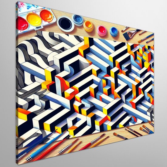 Acryl escher schilderij | Mystiek meesterwerk: hedendaagse ...