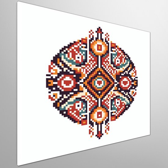 Pixel art aboriginal schilderij | Indigenous-inspired pixel masterpiece ...