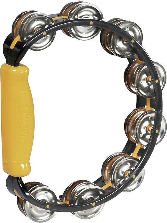 Hi-Lo Tambourine - Half Moon Shape Cutaway Hand Percussion Instrument ...