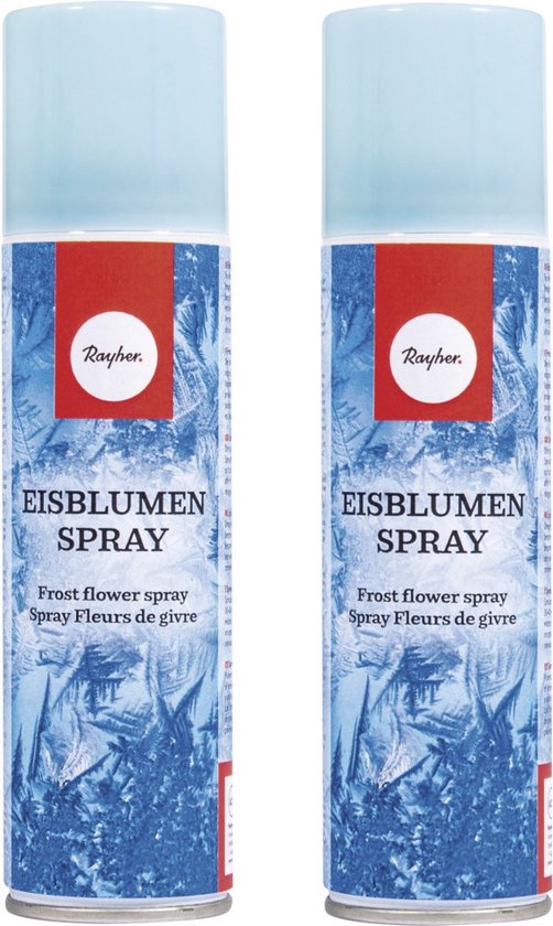 Rayher Hobby IJsbloemen sneeuwspray - 2x - busjes 150 ml - raamspray ...