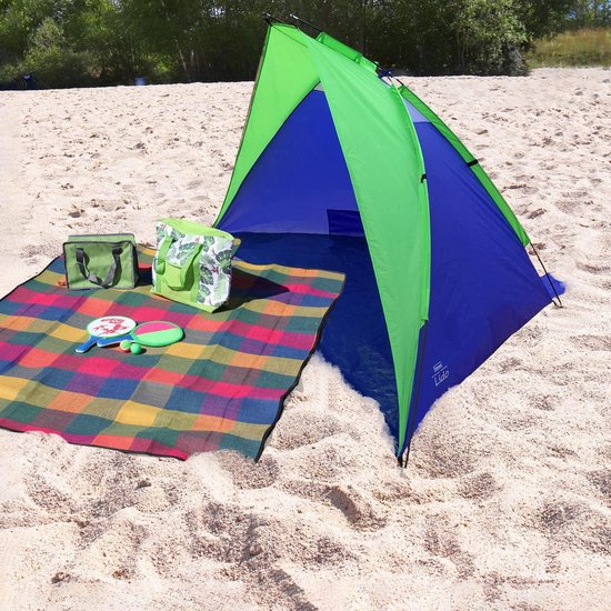 Strandtent Lido UV-bescherming 40+ 27 x 12 x 12 m licht compact strand ...