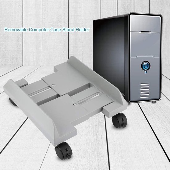 CPU Holder Stand with Wheels - Removable Desktop Mainframe Storage Rack ...