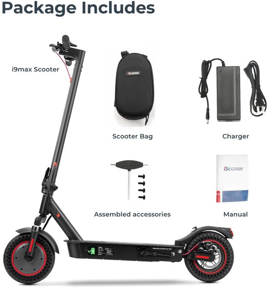 Elektrische step - Opvouwbare e-scooter - Scooter volwassenen - 350W e ...