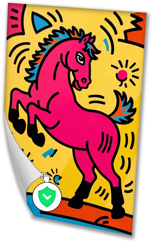 Kleurrijk paard in Pop Art stijl - Paard posters - Poster dier - Pop ...