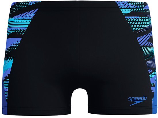 Speedo heren endurance max splice aquashort zwart & blauw | bol