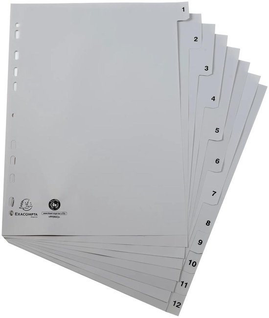 Exacompta 1912E 20x Intercal.impr.A4 Num | bol