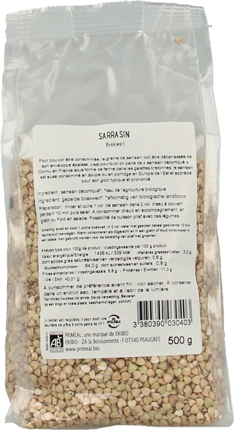 Primeal Sarrasin boekweit 500 gram | bol