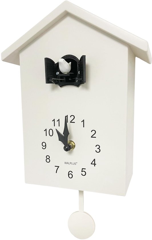 Horloge à coucou moderne Witte Walplus avec chant d'oiseau et pendule ...