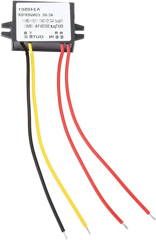 Van: Converter AC 12V 24V naar DC 5V Converter AC-DC Drop Power Module ...