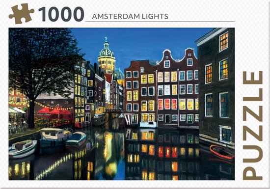 Rebo legpuzzel 1000 stukjes - Amsterdam lights, Rebo | 8719327351512 ...
