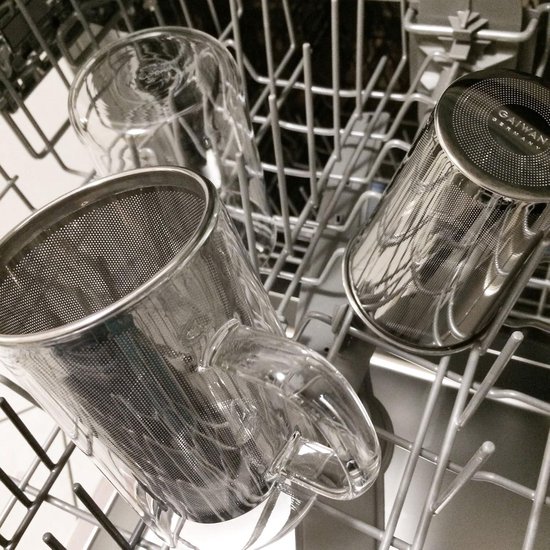 Theezeef met fijn gaas en roestvrijstalen plaat - veel ruimte voor ...