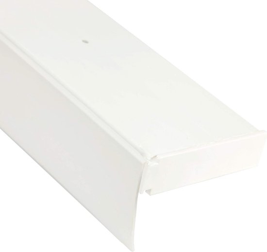 2-loops gordijnrail met binnenloop van kunststof - 390 cm | bol