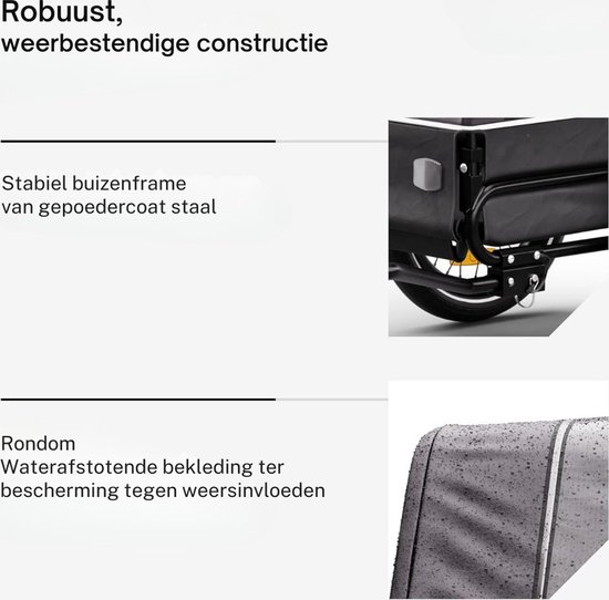 Thuys – Hondenfietskar – Fietskar Hond – Fietsaanhanger voor Honden tot ...