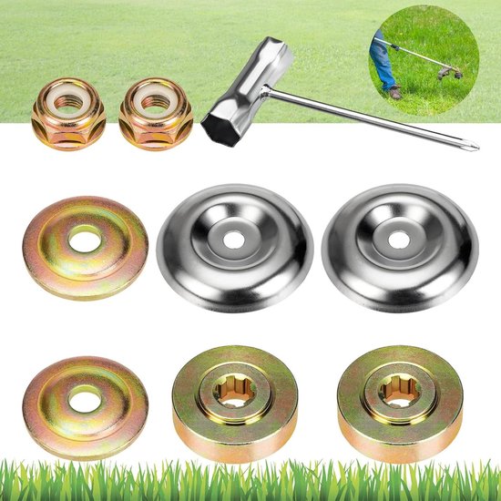 Garden Machine Lawn Mower Blade Adaptor 9 Pieces Transmission Trimmer ...