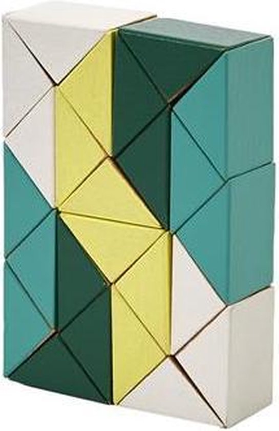 Areaware - Snake Blocks - Small - Yellow/Green | bol.com
