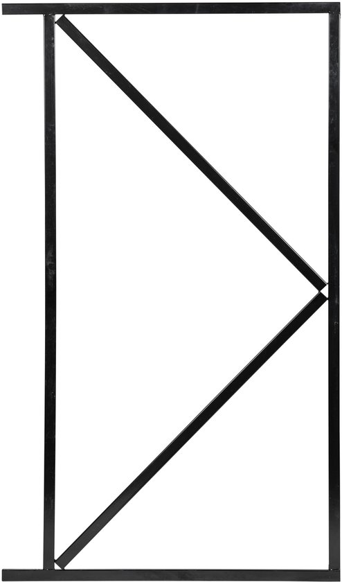 IJzeren deurframe 155x100 cm zwart Tuindeco | bol