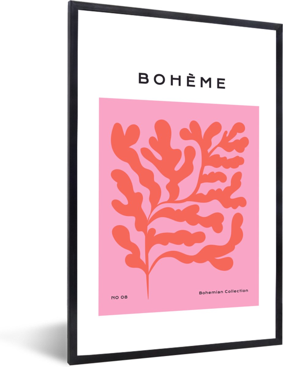 FrameYourWall® - Fotolijst met poster 80x120 - Bohemian - Bladeren ...