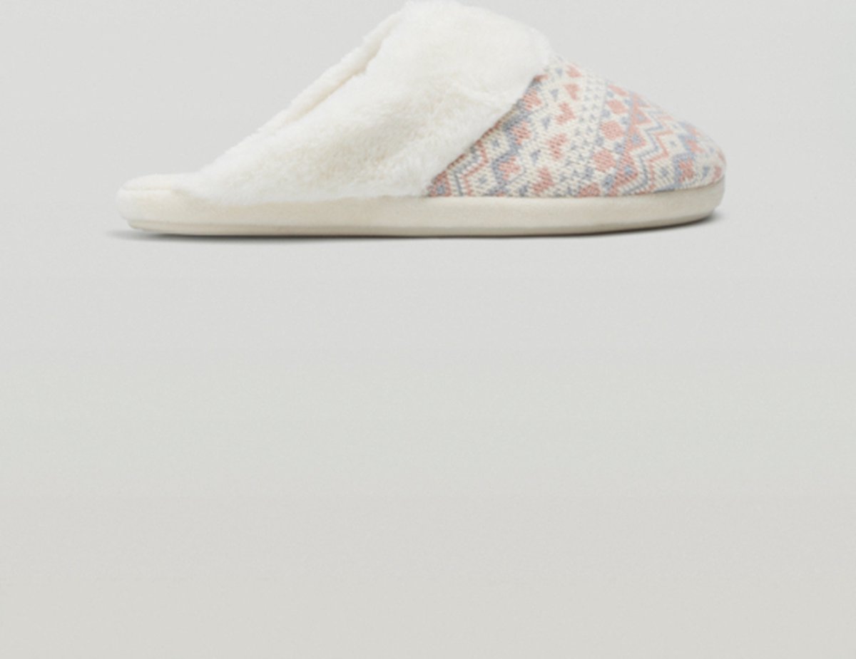 Dames sloffen | extra warm | wit creme | kwaliteit YM | bol